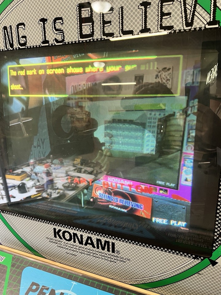 Konami Silent Scope SEX Caged Complete + New NVRAM RTC Works Perfectly ...