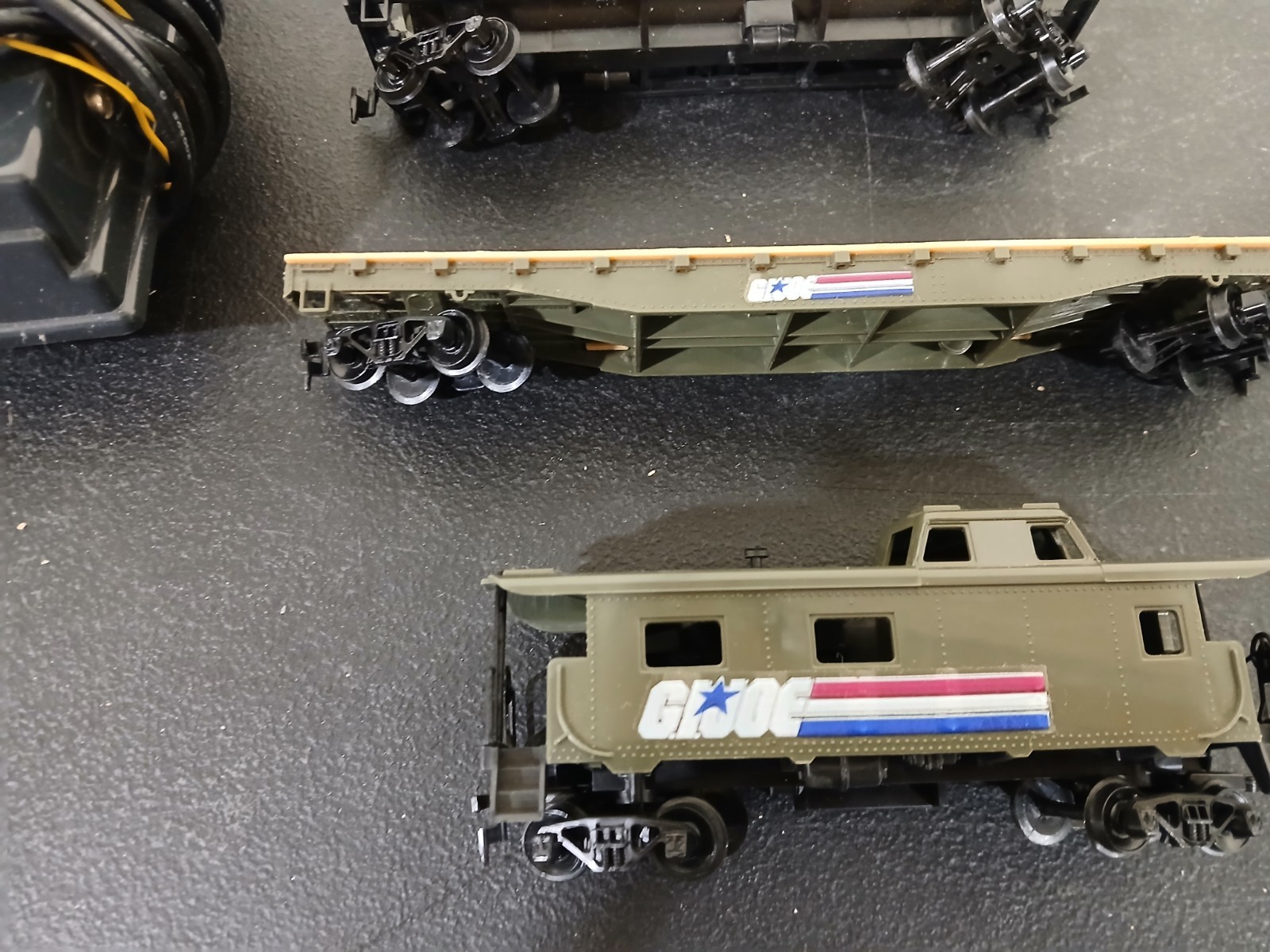 Vintage Tyco GI Joe HO Scale Military Special Forces 6 Pcs Train Set ...