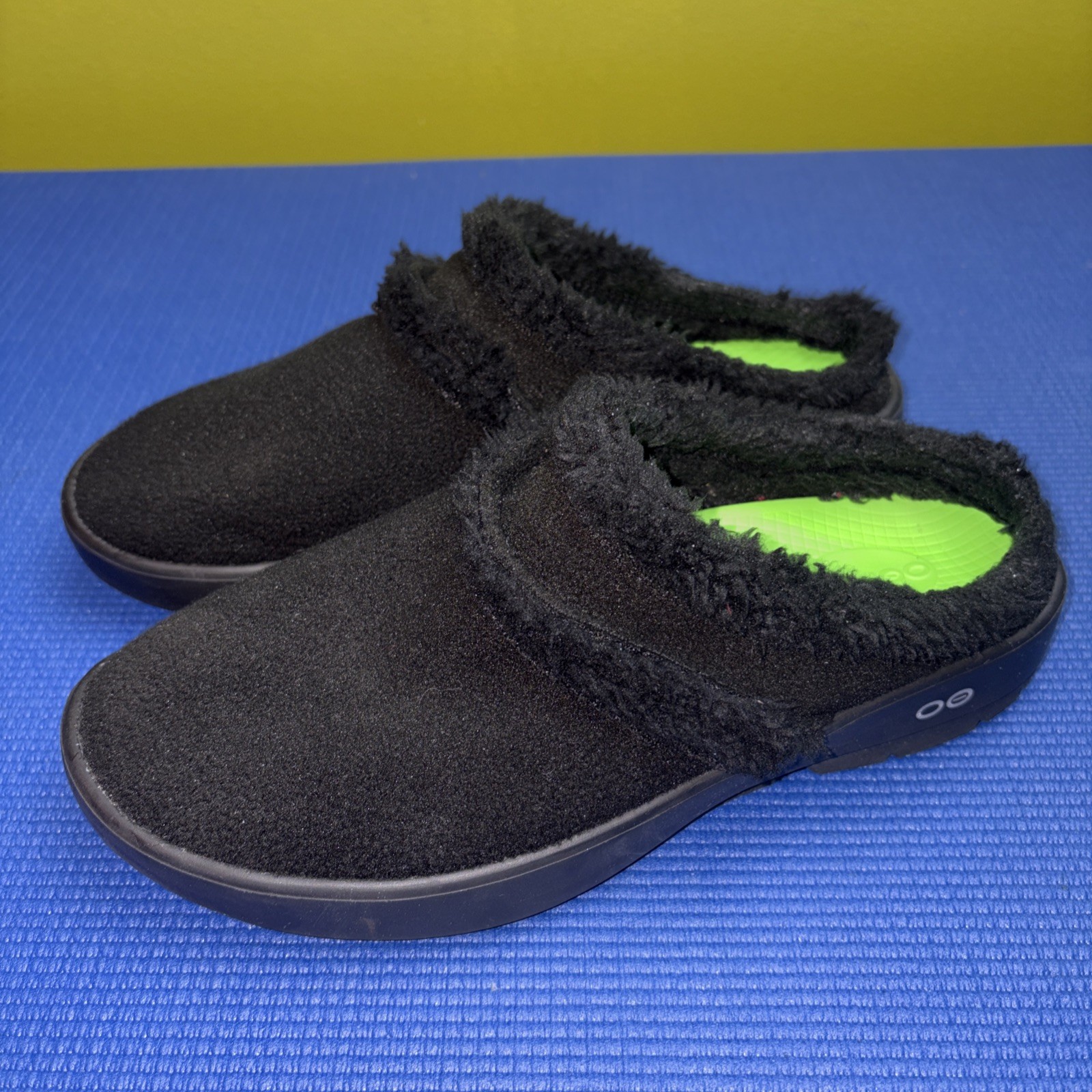 Oofos OOcoozie mule Black Slip On Shoe Slipper Women’… - Gem
