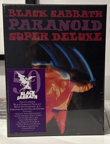 Black Sabbath – Paranoid Super Deluxe 4 X CD BOX SET + 60 PG HB BOOK ...