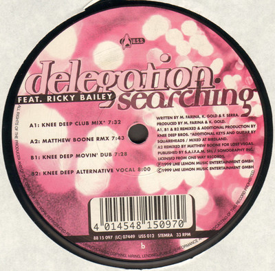DELEGATION - Searching , Feat. Ricky Bailey - U.S.S. - 1999 - Germany ...