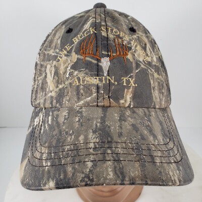 The Buck Stops Here Hat Austin TX Cap Camo Outdoor Cap Strap Back ...