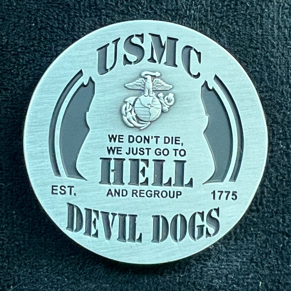 Teufel Hunden USMC Devil Dogs Challenge Coin | eBay