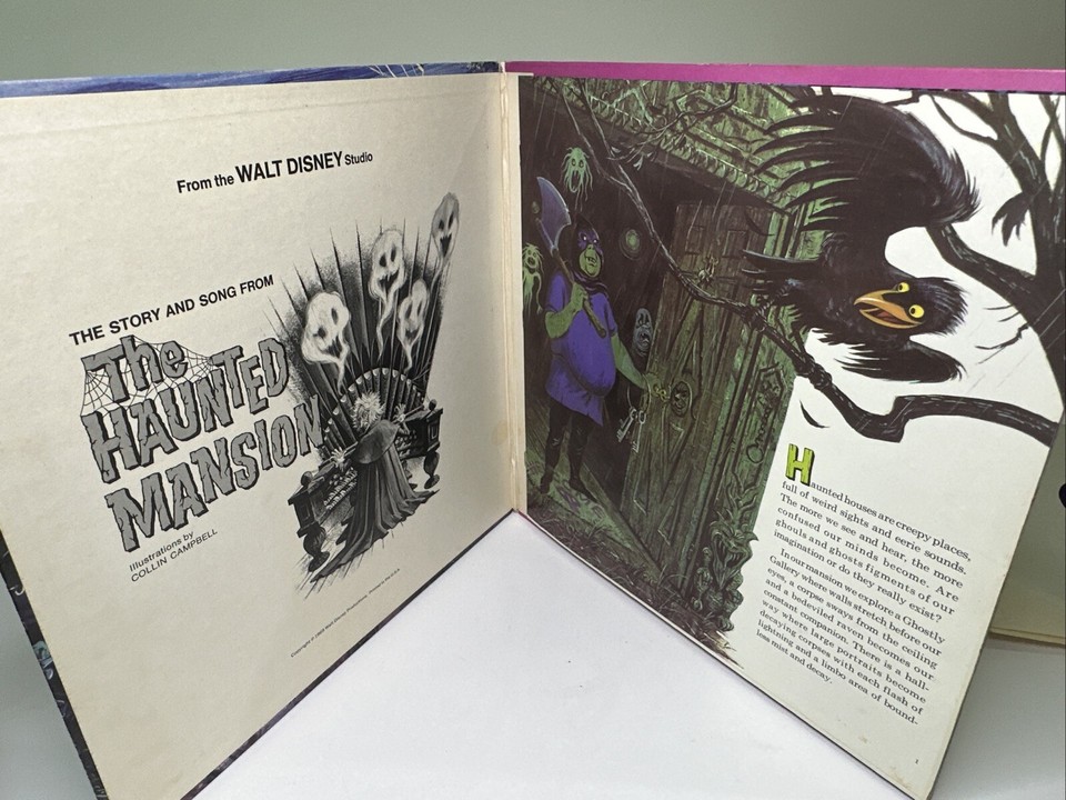 1969 Disney Story and Song The Haunted Mansion LP Vinyl Record Album ...