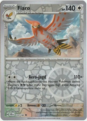 Pokemon Karte Fiaro 123/142 Stellarkrone Reverse Holo Near Mint Deutsch ...