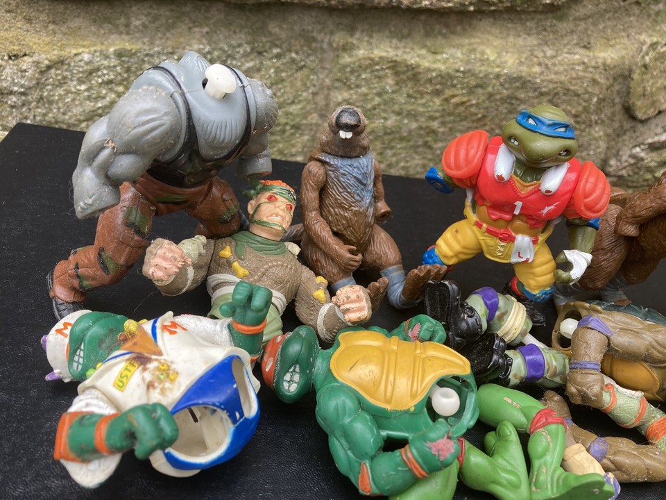 Vintage TMNT Figure Fodder Parts Lot Teenage Mutant Ninja Turtles ...