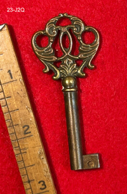 Old Vintage Skeleton Key - Hollow Brass Barrel - More Old Rare Antique ...