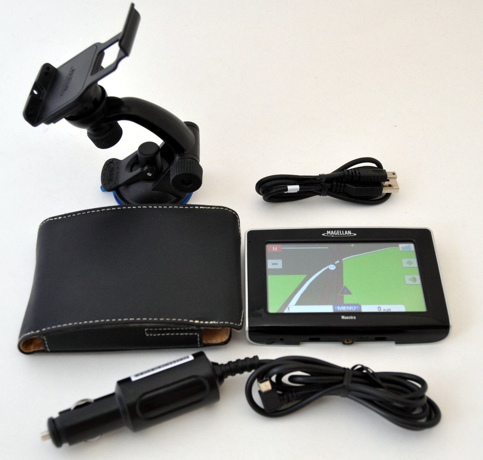 NEW Magellan Maestro 4350 Car Set GPS Bluetooth USA CANADA PR MAPS 4.3 ...