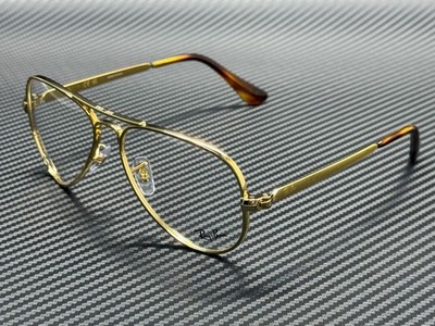 RAY BAN RX3925V 2500 Arista Gold Aviator Max Unisex 58 mm Eyeglasses | eBay