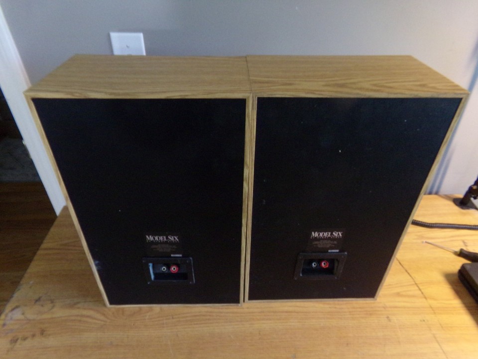 PAIR OF CAMBRIDGE SOUNDWORKS MODEL SIX HENRY KLOSS SPEAKERS | eBay