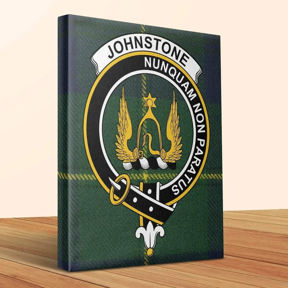 Johnstone Clan Crest Tartan Art Canvas | eBay