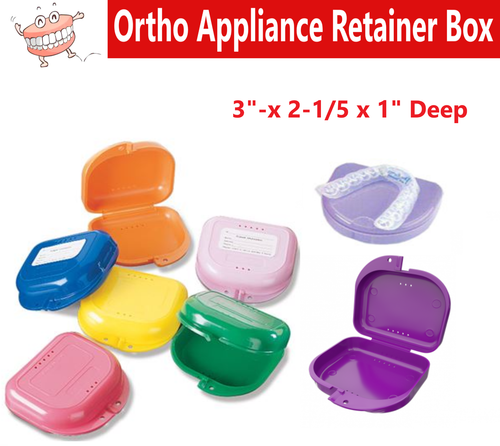 Dental Retainer Box Case Carrier Assorted Color, Choose 1 to 100 ...