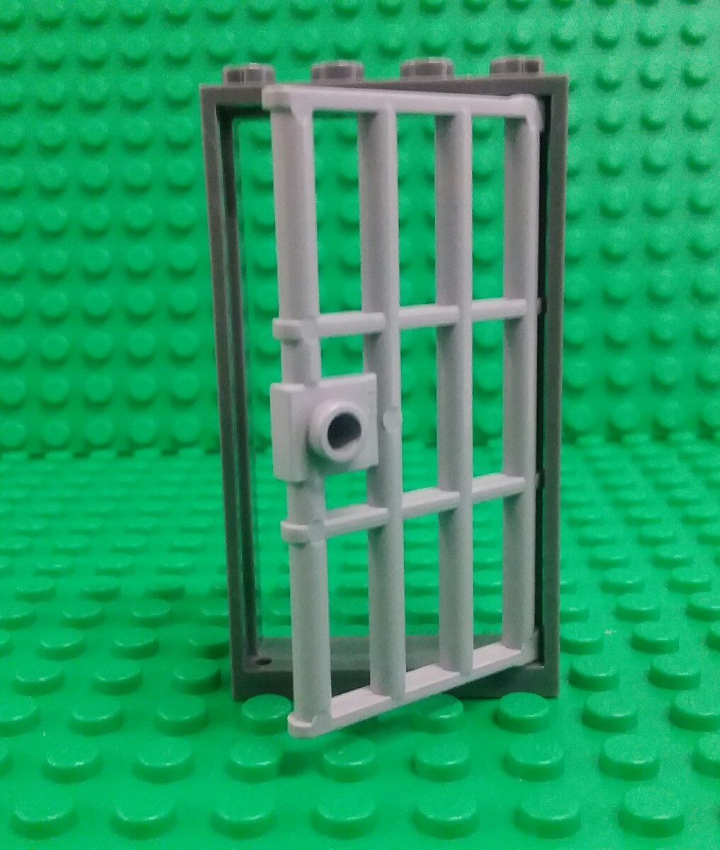 *NEW* Lego Jail Door Frame & Light Grey Bar Grille Gaol House Door x 1 ...