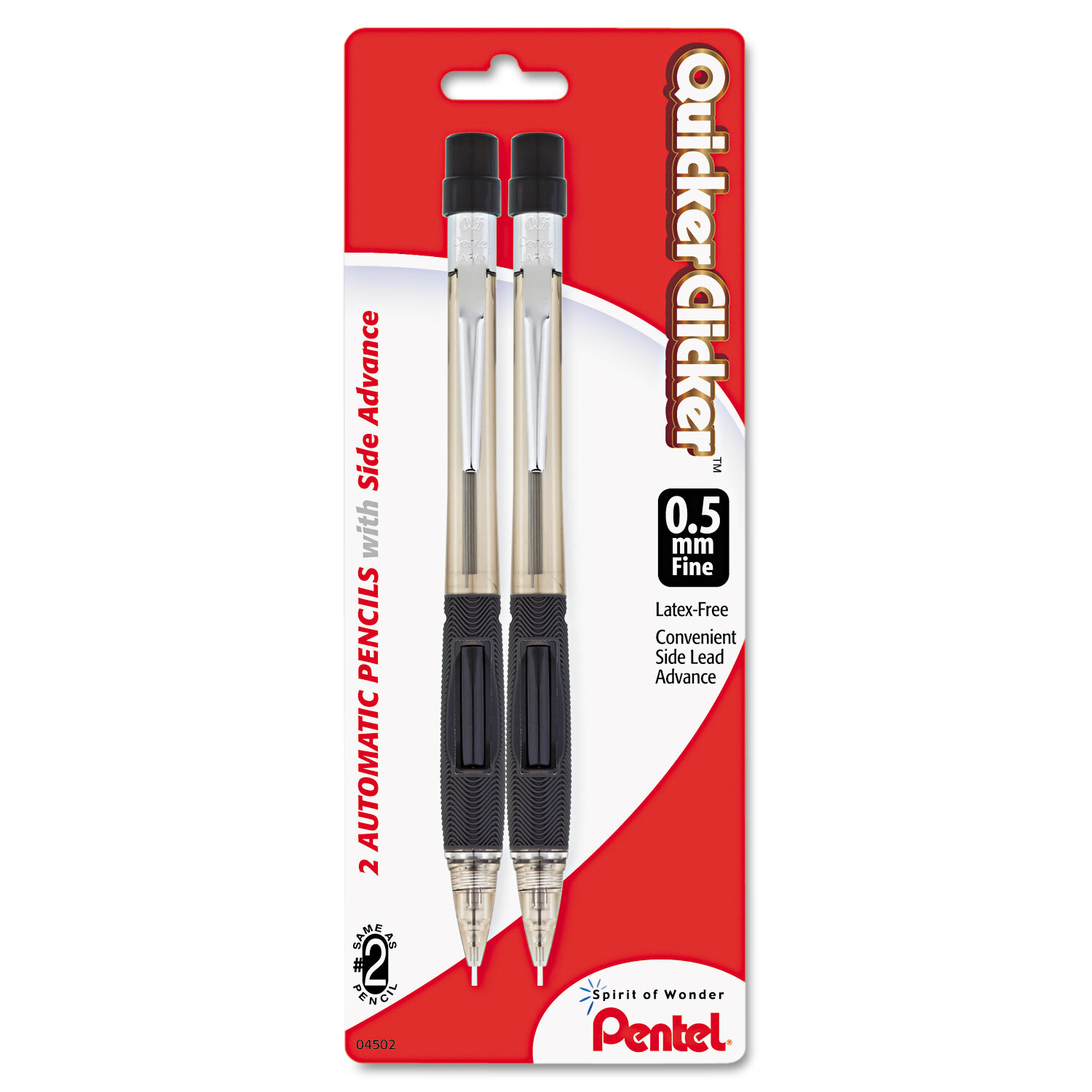 4 Pentel Quicker Clicker 0.5mm Auto Pencils 90 Lead for sale online | eBay