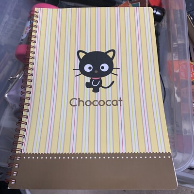 Vintage Sanrio Chococat Spiral Mini Notebook 2001 Y2k Brown Stripes | eBay