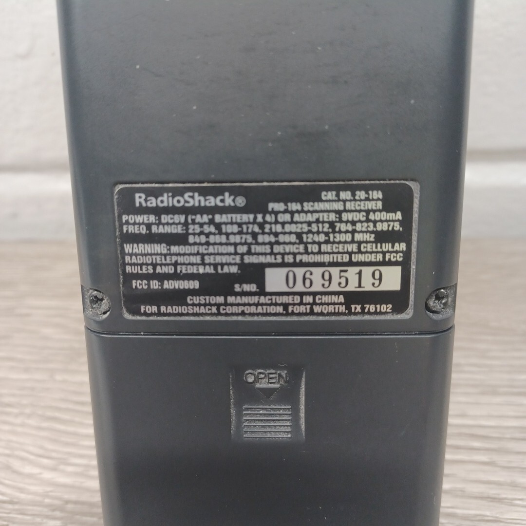 RADIO SHACK PRO 164 TRIPLE TRUNKING MULTI-SYSTEM HANDHELD RADIO SCANNER ...