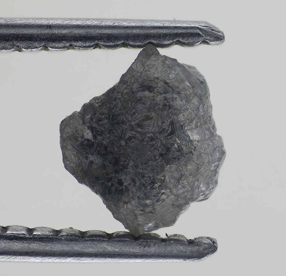 0.94 Carat Natural Loose Blackish Grey Fancy Rough Translucent Diamond ...