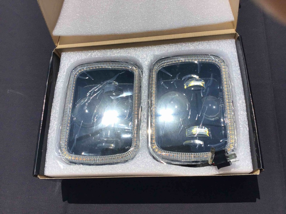5 x 7 Inch New Style Headlights Pair High Performance Upgrade for Jeep ...