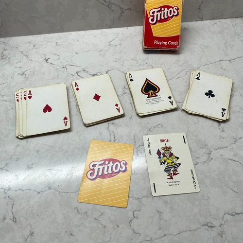 Vintage Hoyle Fritos Regular Size Plastic Coated Poker Playing Cards ...