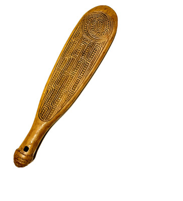 Vintage New Zealand Wahaika Maori Patu Club Wood Handle 15 1/4" | eBay