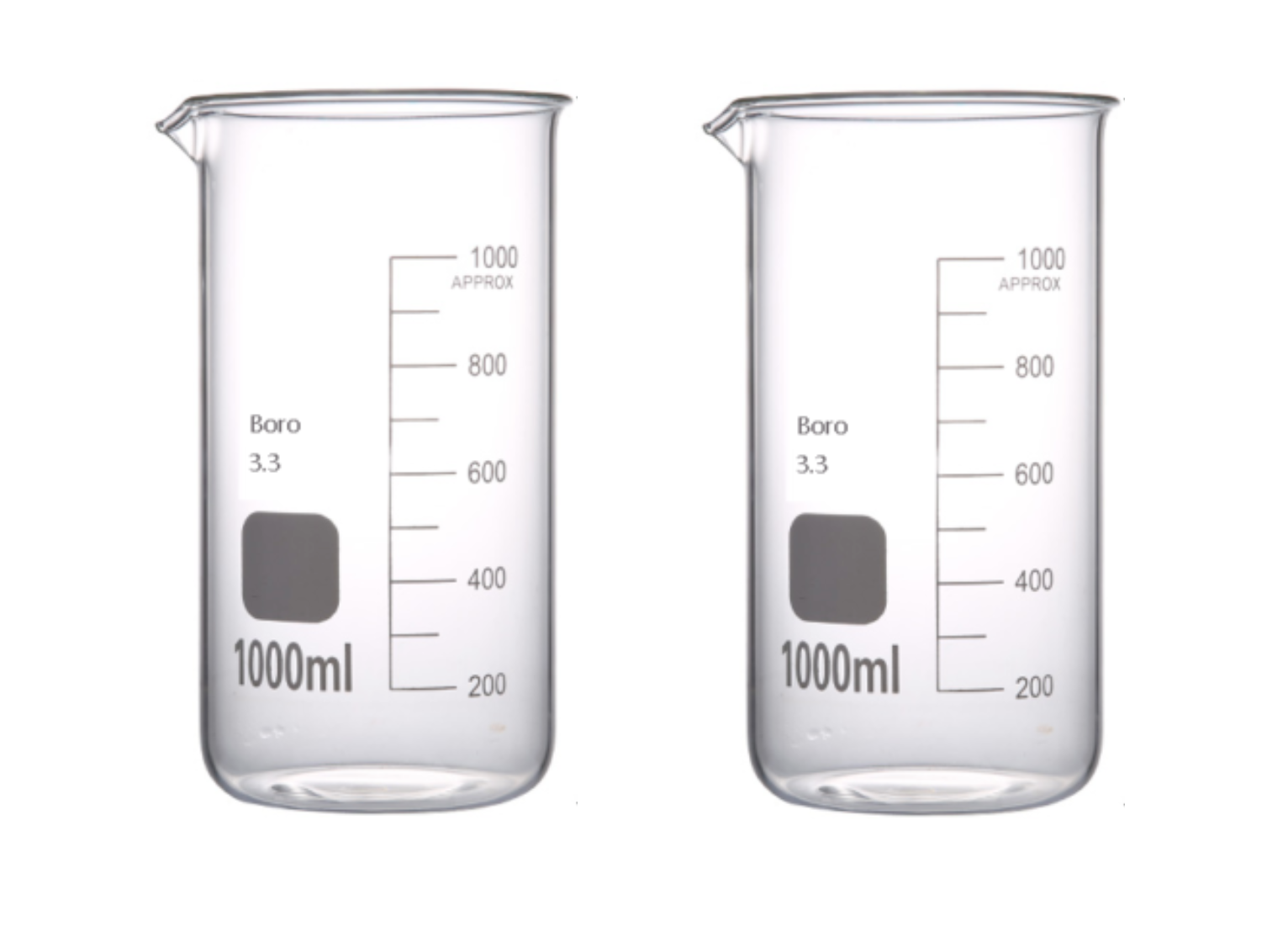 Rocwing Borosilicate Glass Beakers Laboratory Glassware Sets Boro 3.3 ...