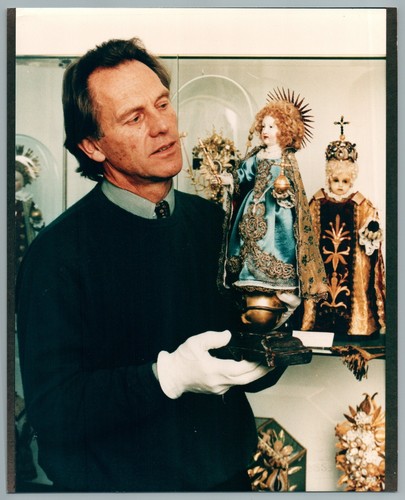 WAX DOLL FROM 1698 ANTIQUE TOY MARY QUEEN OF HEAVEN VINTAGE LARGE PHOTO ...