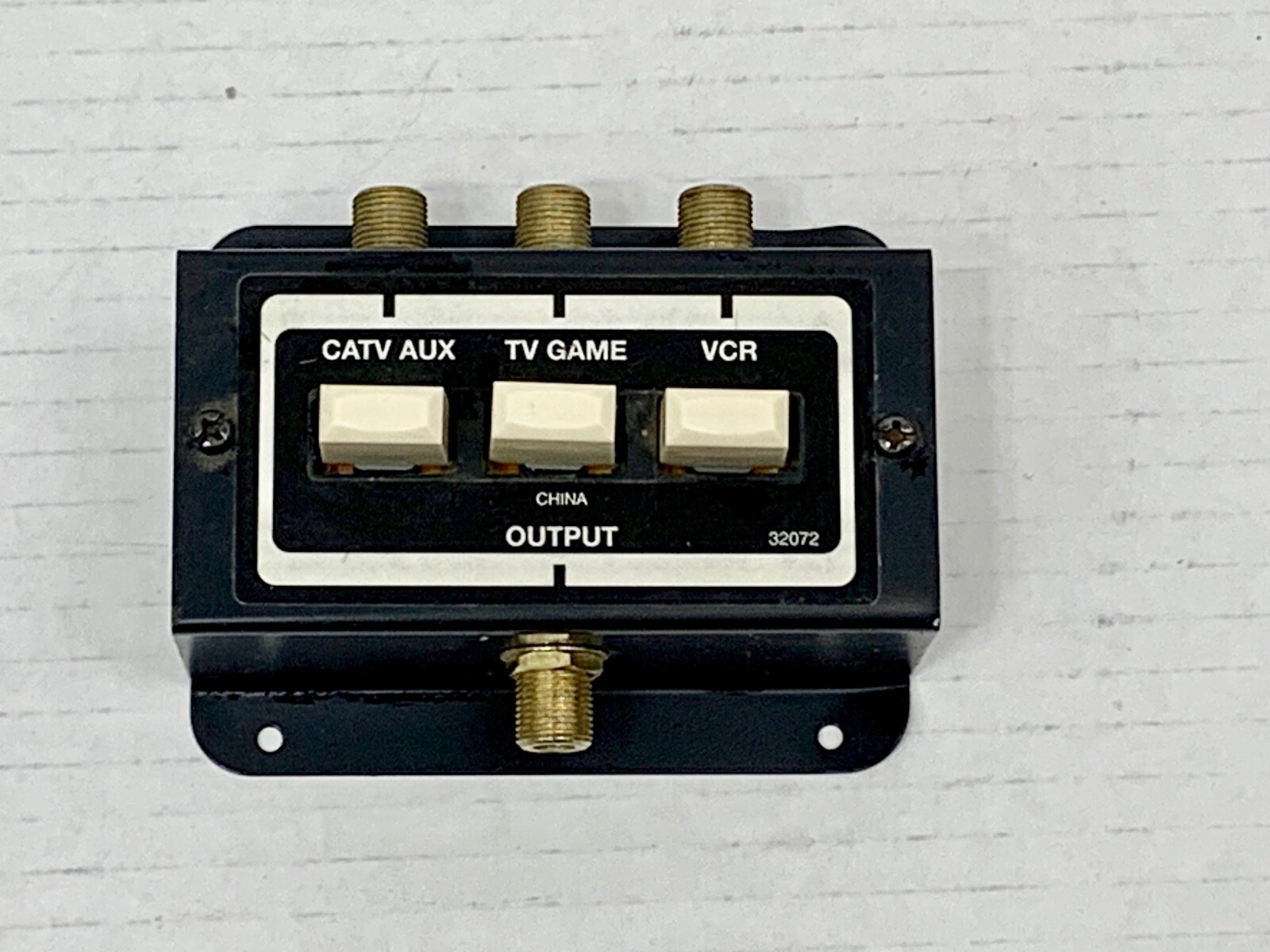 Vintage TV CATV Coax Coaxial 3 Channel Input Selector Metal Mountable ...