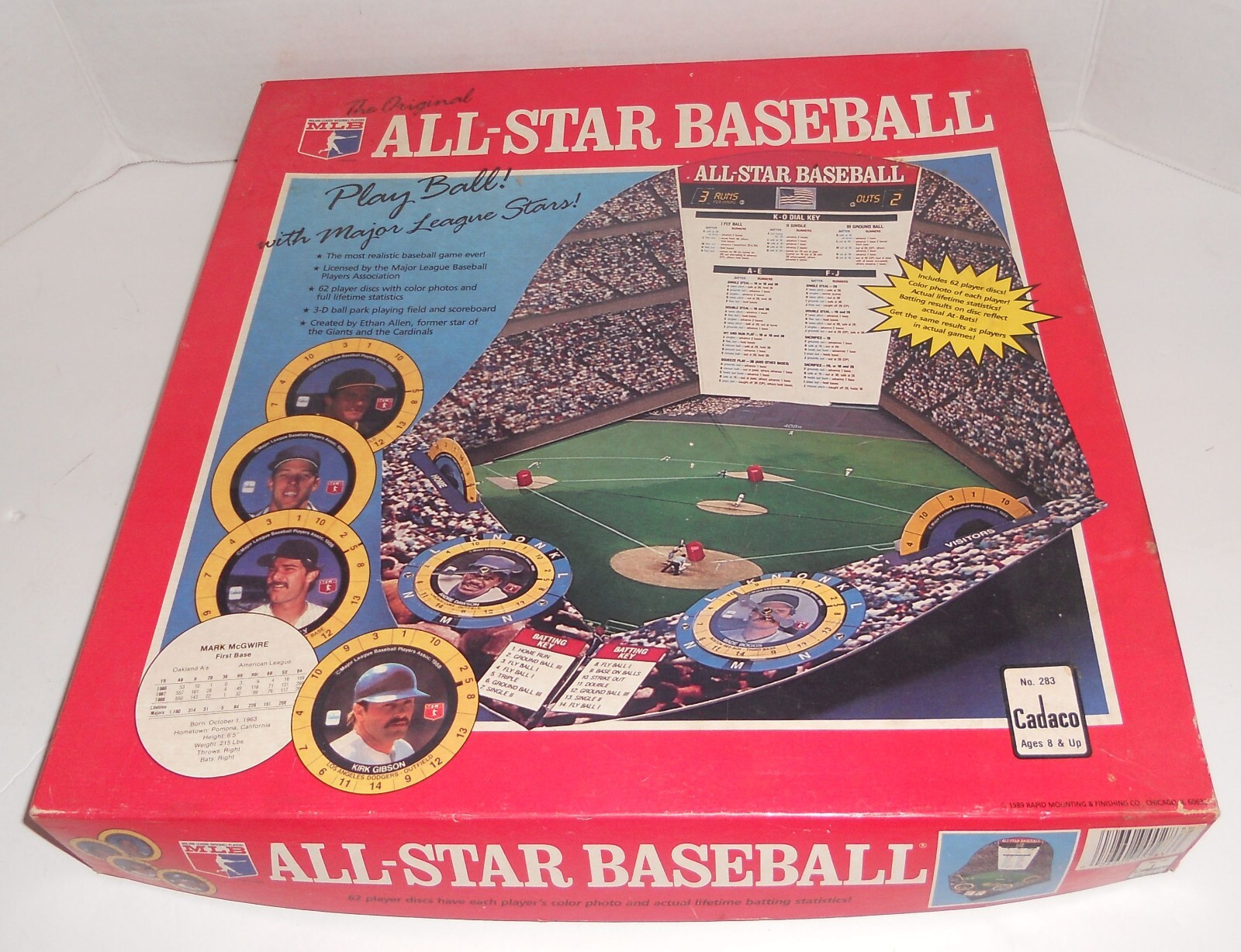 Vintage The Original All-Star Baseball Board Game By Cadaco 1989 ...