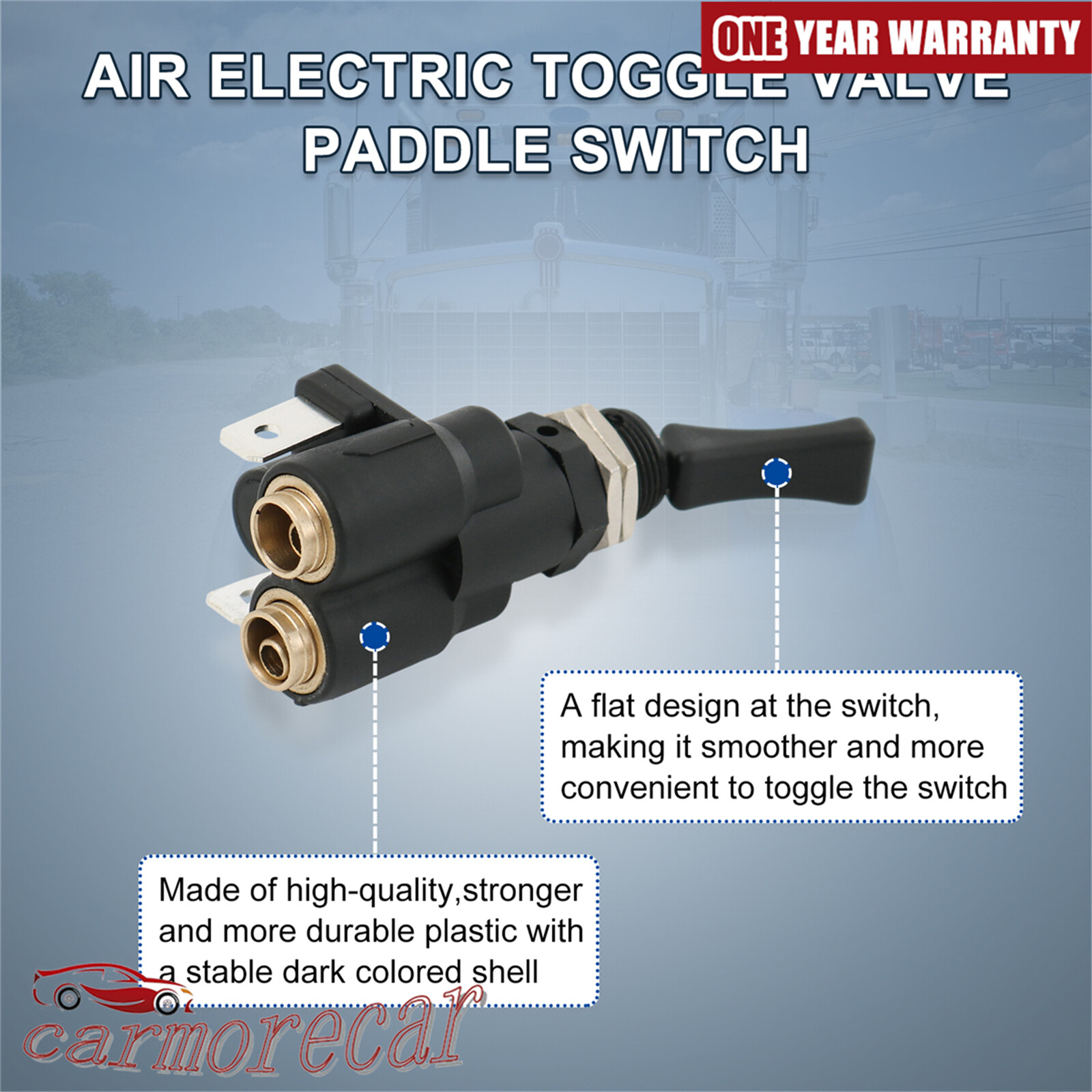 K295-362-1 Air Electric Toggle Valve Paddle Switch For Peterbilt ...