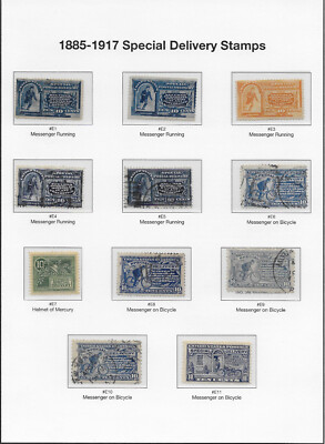 US STAMPS #E1-E23 COMPLETE SET SPECIAL DELIVERY MINT OG (most) See ...