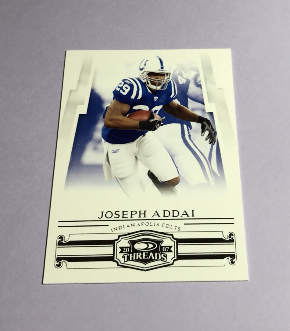 Joseph Addai Rookie 2007 Donruss Playoff Threads #85 Colts | eBay