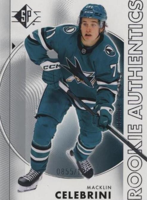 2024-25 Sp - Rookie Authentics Macklin Celebrini #135 /1299 (RC) for ...