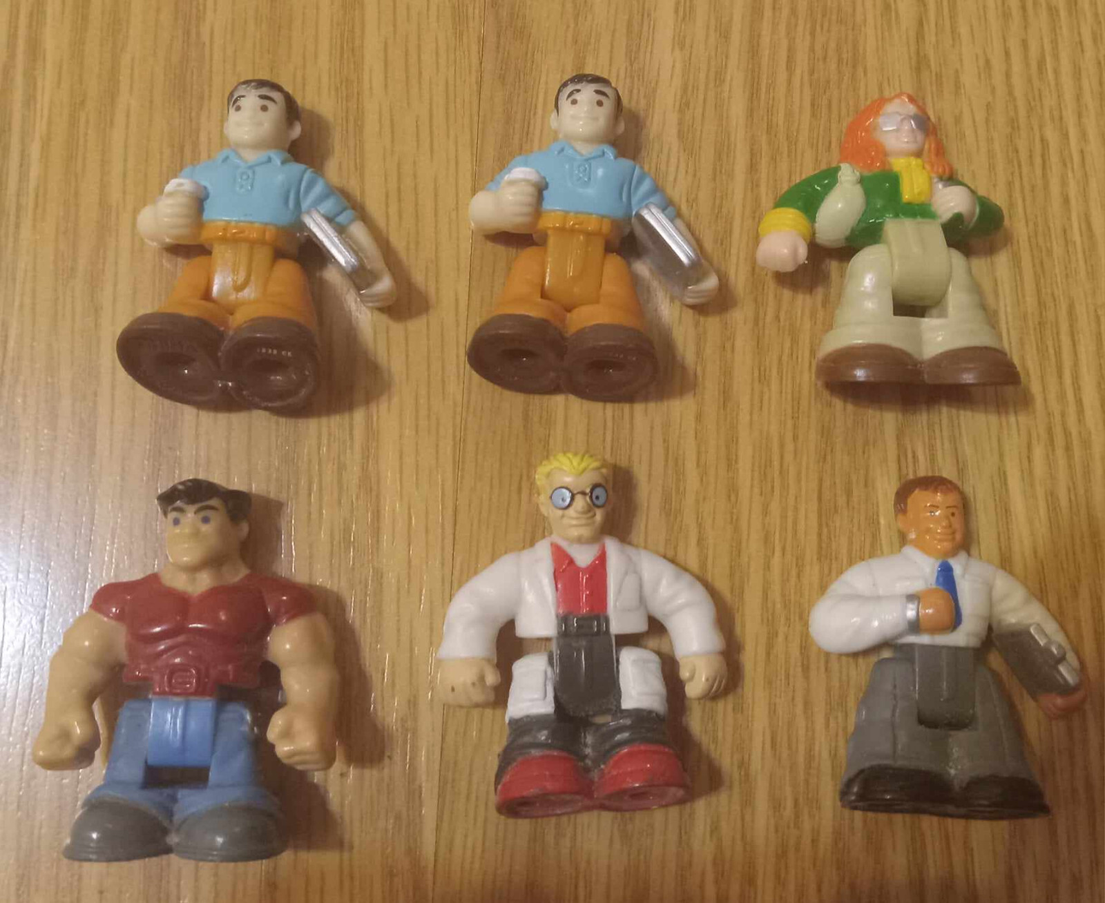 Geotrax People Figure Lot of 6 Men Women Workers Geo Trax Fisher Price ...