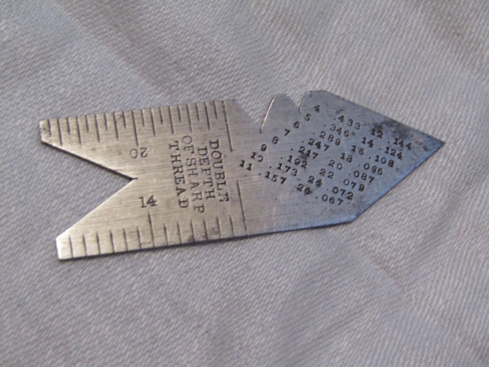 Vintage Brown and Sharpe MFG. Co. Thread Depth Gauge | eBay