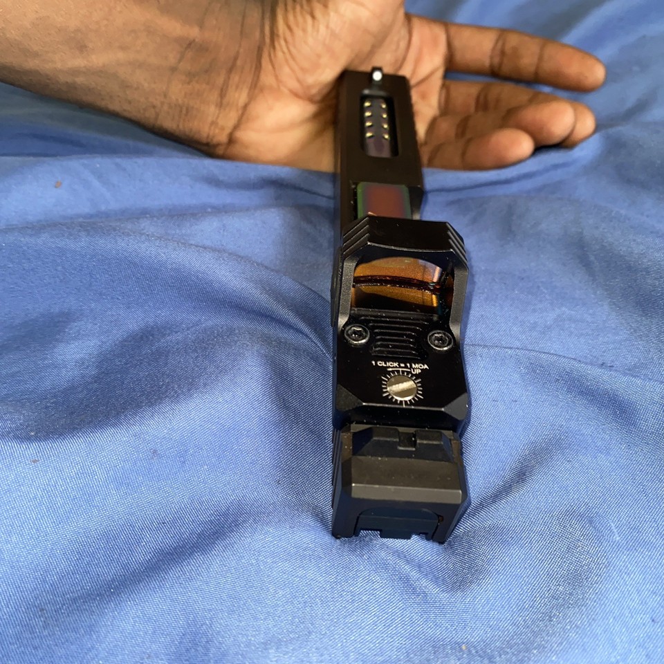 Glock 19 Gen 5 MOS Slide+ Holosun SCS MOS (complete)+ Recoil Spring No ...