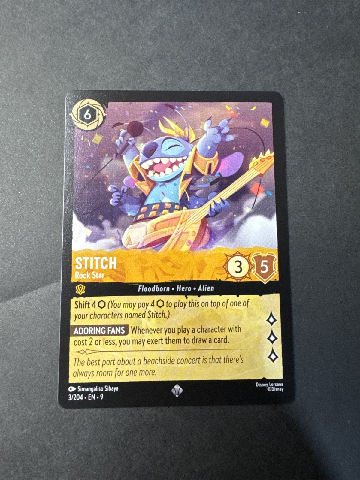 Stitch - Rock Star 2025 Fabled #3/204 Base Price Guide - Sports Card ...