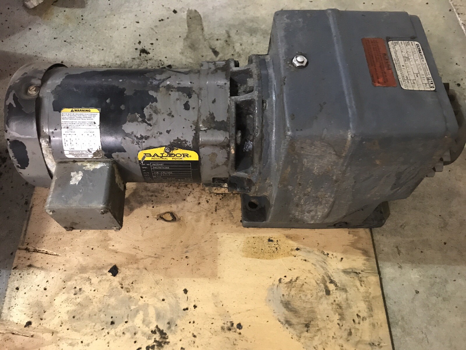 UltraMite Falk 06UCBN2A36.A1B Gear Reducer. Ratio-35.25 Baldor VM3546T ...