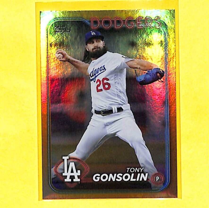 2024 Topps #87 Tony Gonsolin Gold Foil Parallel Card Dodgers | eBay