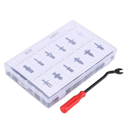 Car Body Push Pin Car Rivet Fastener 350pcs 12 Types Plastic With ...