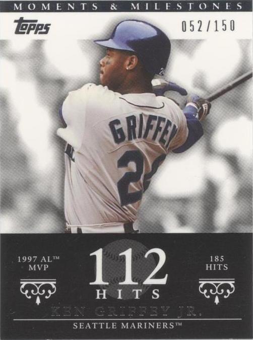 2007 Topps Moments & Milestones - Ken Griffey Jr #47-112 1997 AL MVP ...