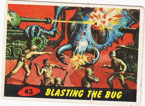 Mars Attacks #43 Blasting The Bug 1962 VINTAGE ORIGINAL /CLASSIC TOPPS ...