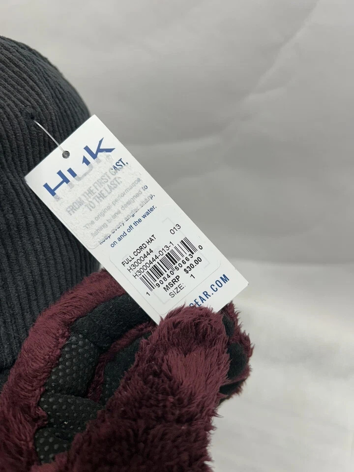 HUK The Classics Full Corduroy One Size Cotton Men's Ball Cap Hat (YB ...