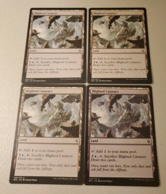 Mtg 4x Blighted Cataract Moderate Play | eBay