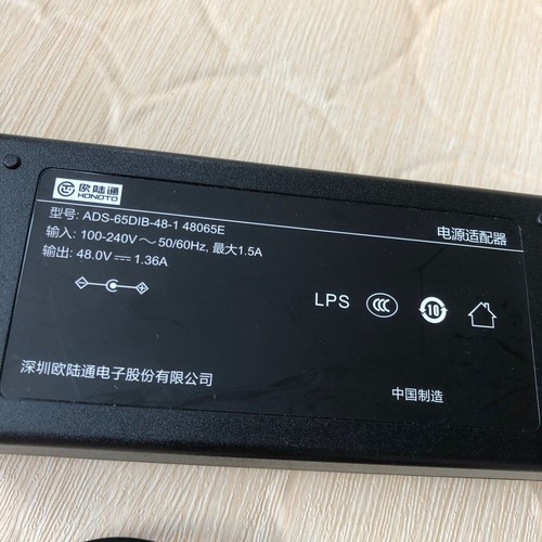 Genuine HOIOTO AC Adapter ADS-65DIB-48-1 48065E Power Supply 48V 1.35A ...