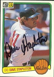 Dave Stapleton autographed Baseball Card (Boston Red Sox) 1983 Donruss ...