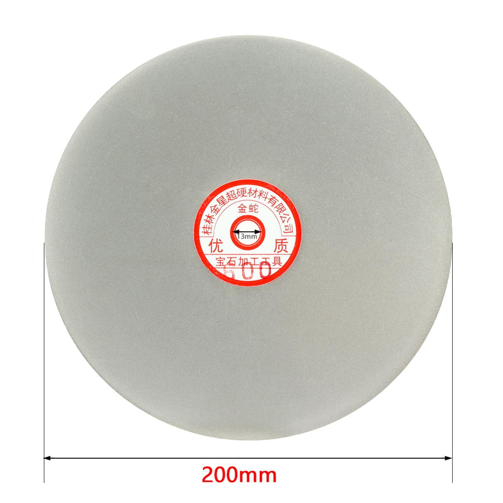 200mm 8-inch 600 Grit Diamond Coated Flat Lap Disk Wheel Grinding ...