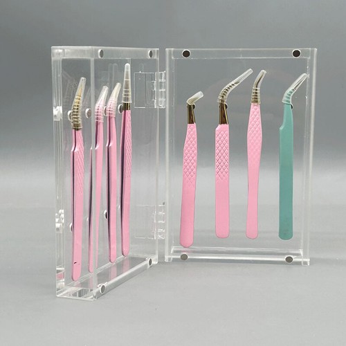 Eyelash Tweezers Storage Box Tweezers Organizer Case Stand Holder ...