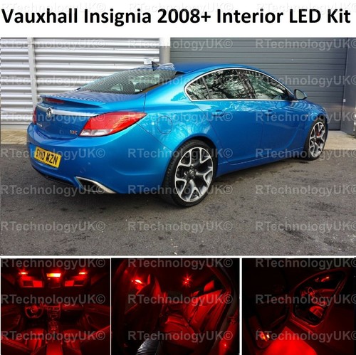RED 2021 NEW VAUXHALL INSIGNIA 2008+ INTERIOR UPGRADE ERROR FREE LED ...