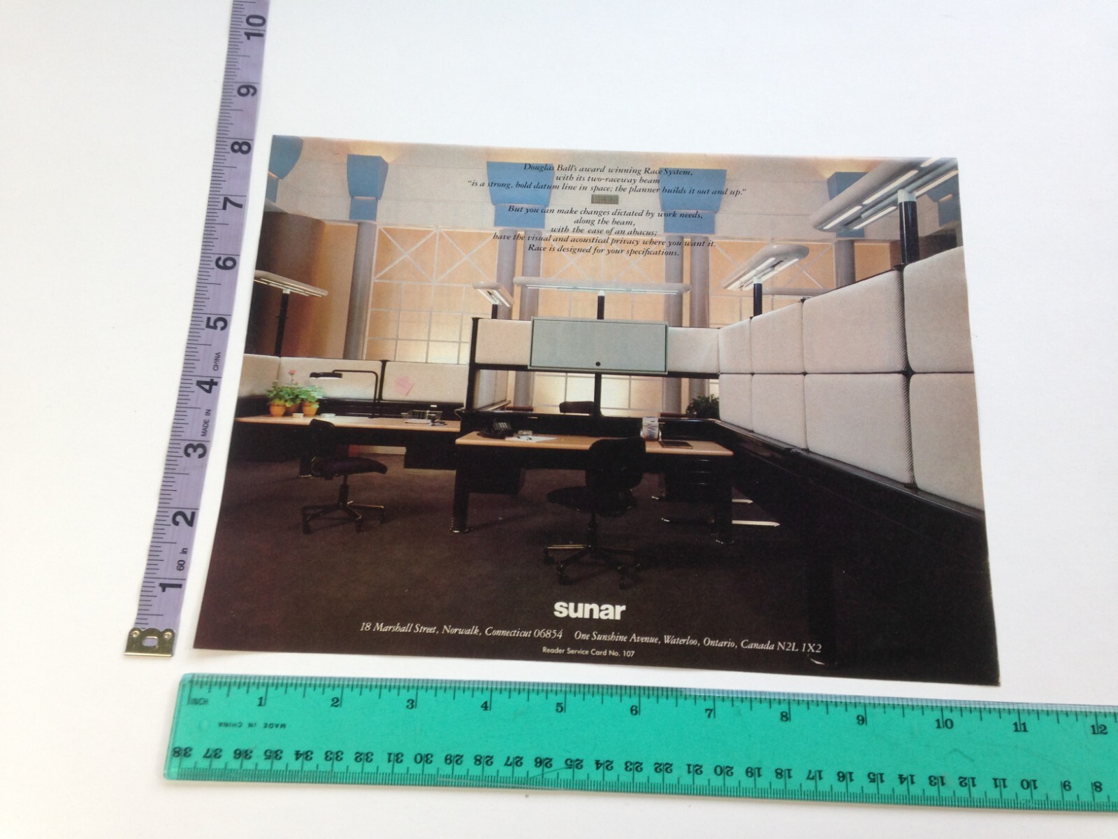 Clipping- 70's office design Douglas Ball Race System photo Sunar Print ...