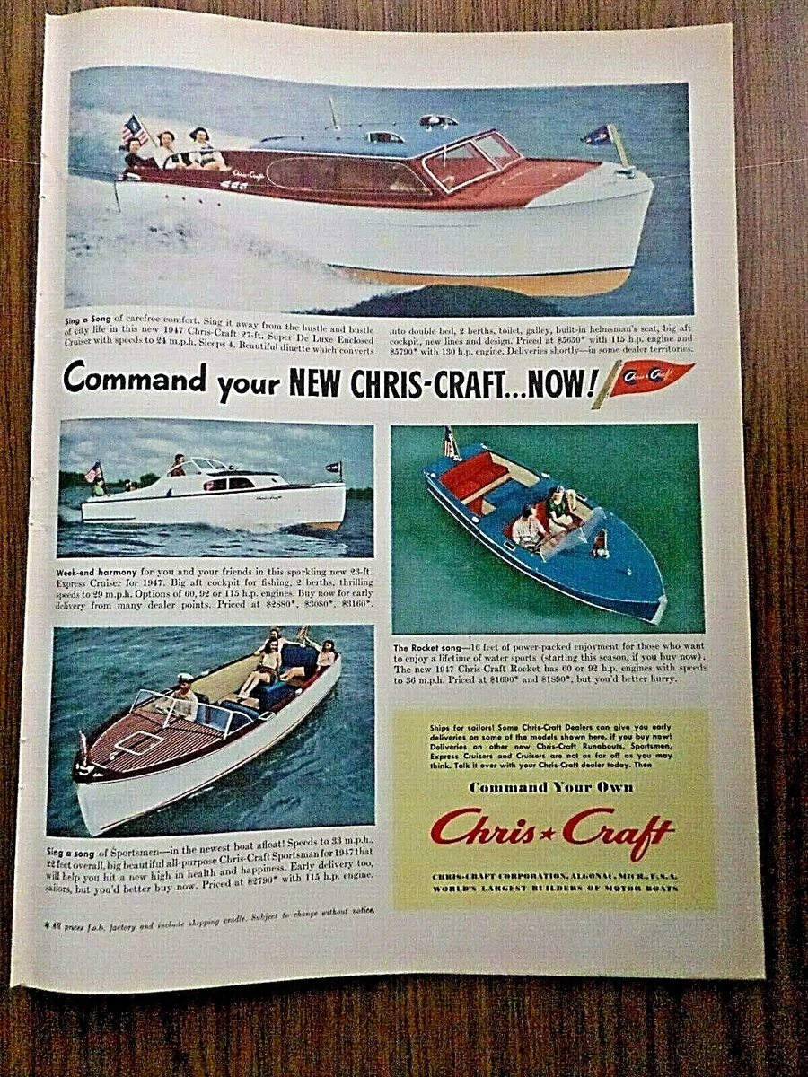 New Chris Craft Boats
